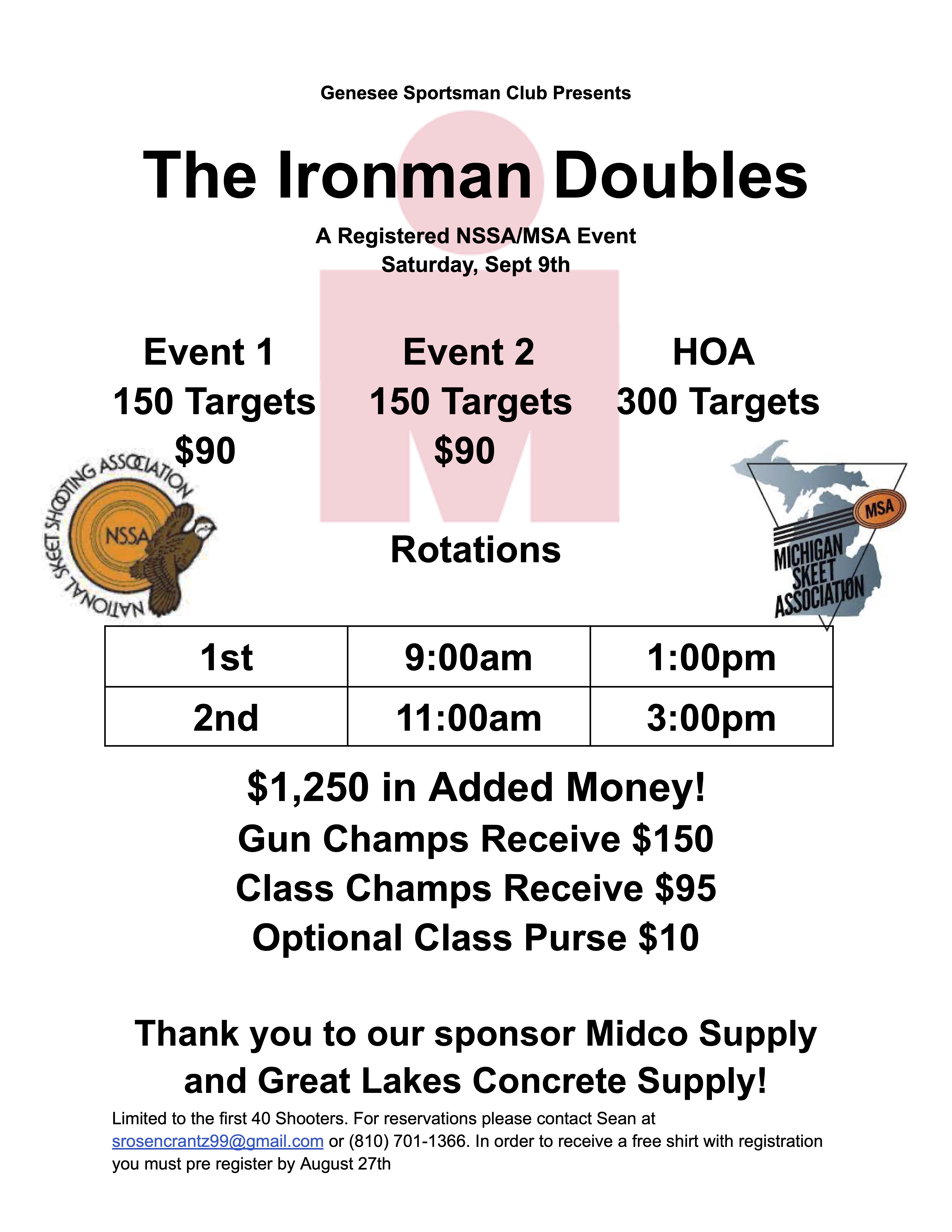 Ironman Doubles | Michigan Skeet Association