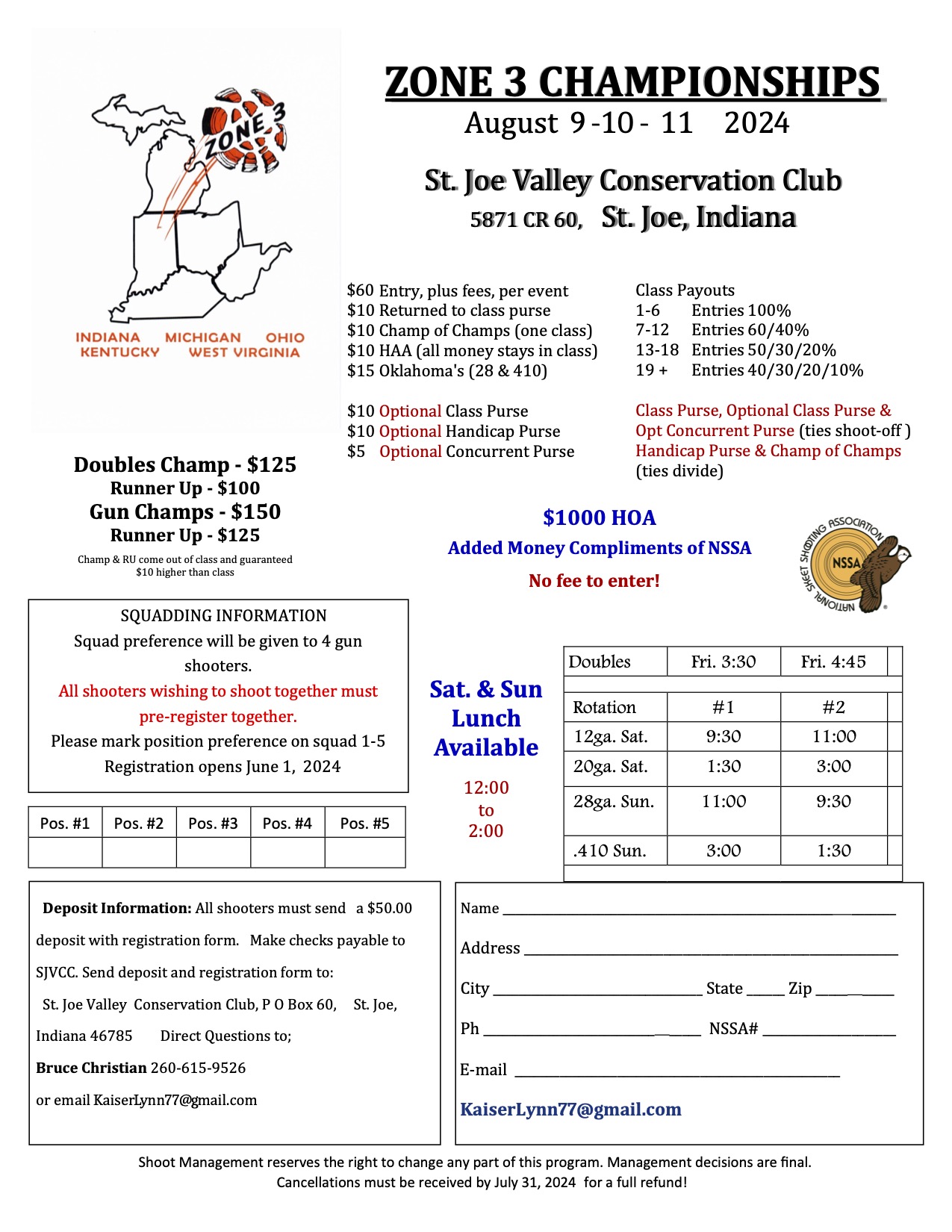 Shoot Flyers | Michigan Skeet Association