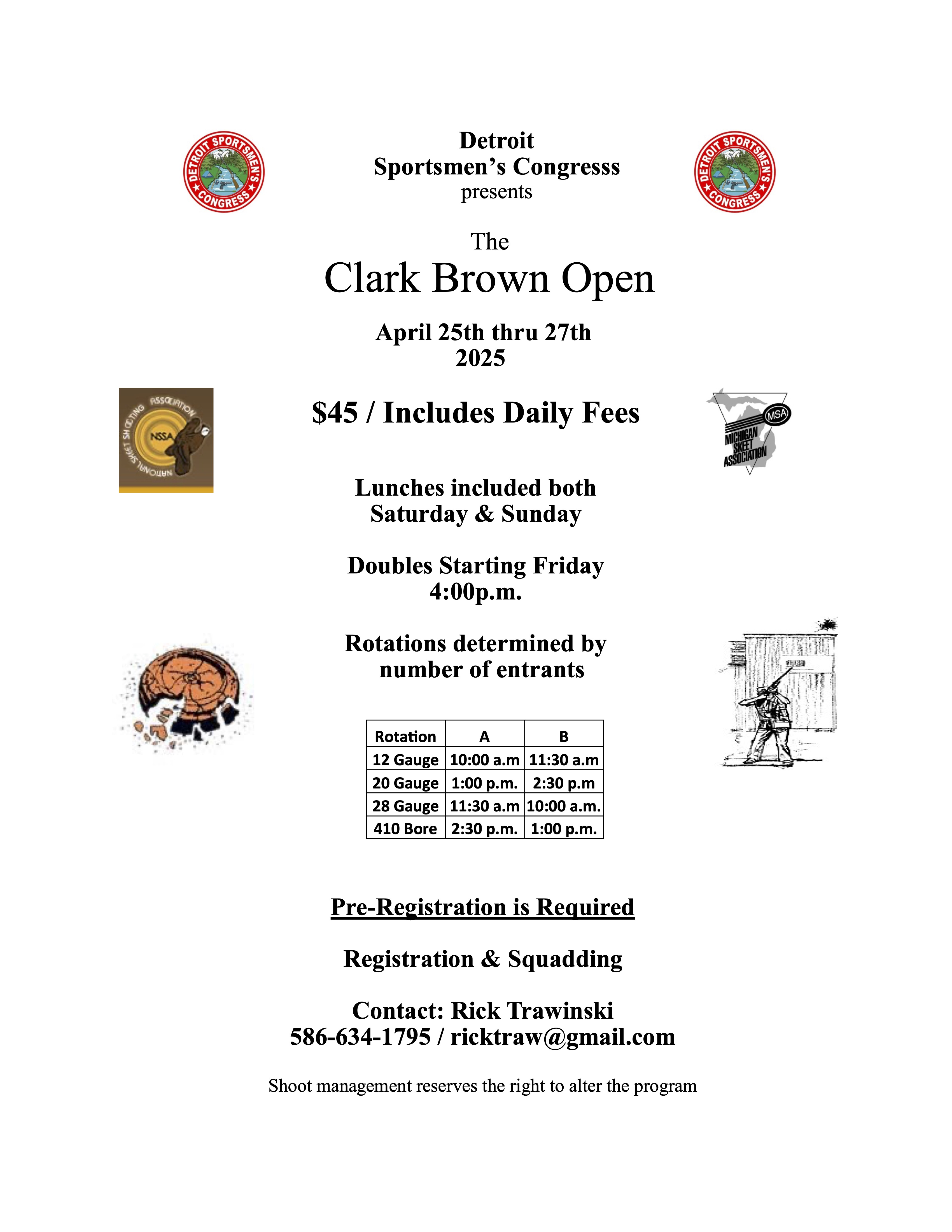 Shoot Flyers | Michigan Skeet Association